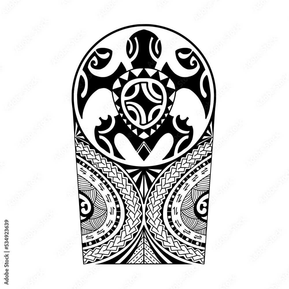 Wrap around arm polynesian tattoo design. Pattern aboriginal samoan ...
