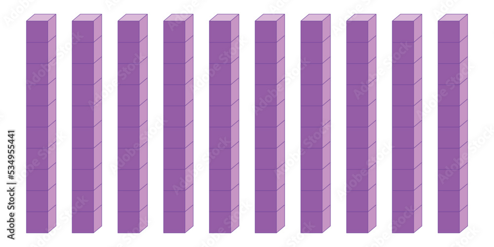 Dienes tens blocks. Base ten counting. Place value with base ten blocks ...