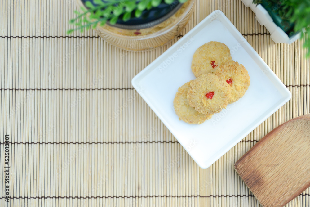 Homemade cookies call Kuih Samperit in Malay, is a traditional ...