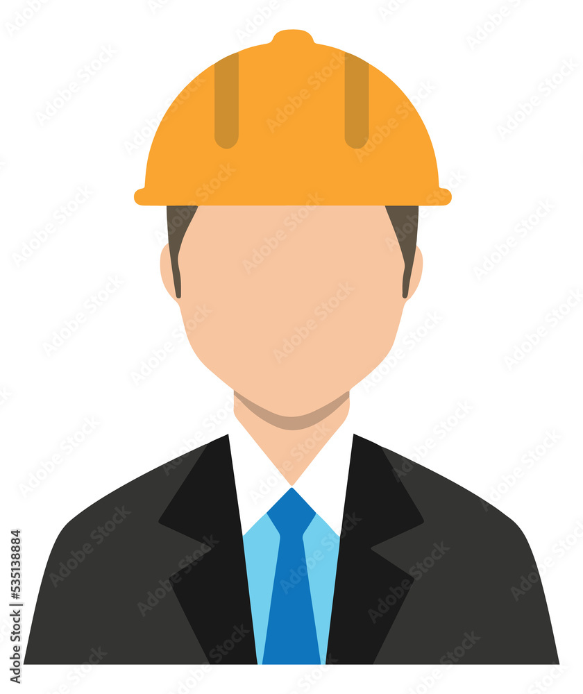 Engineer avatar color symbol PNG image. Stock Illustration | Adobe Stock