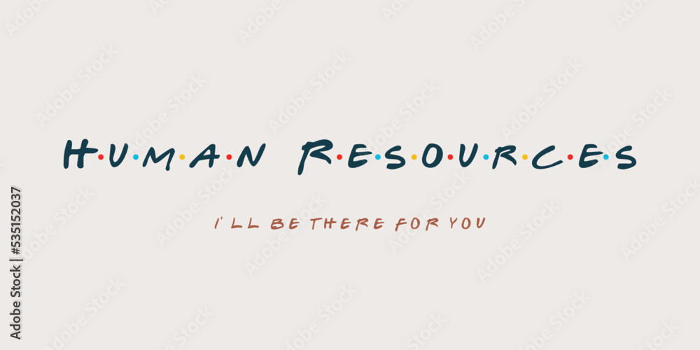 A creative Human Resource logo for HR branding, Quotes, poster, etc ...
