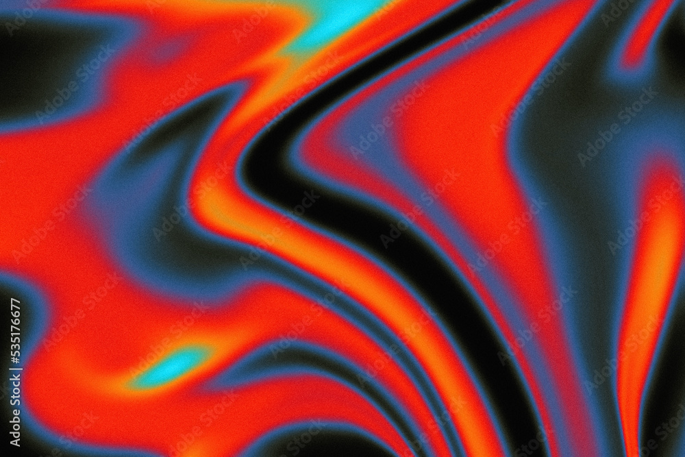 retro vibrant gradient background with thermal heatmap effect and grain texture; liquid, fluid ...