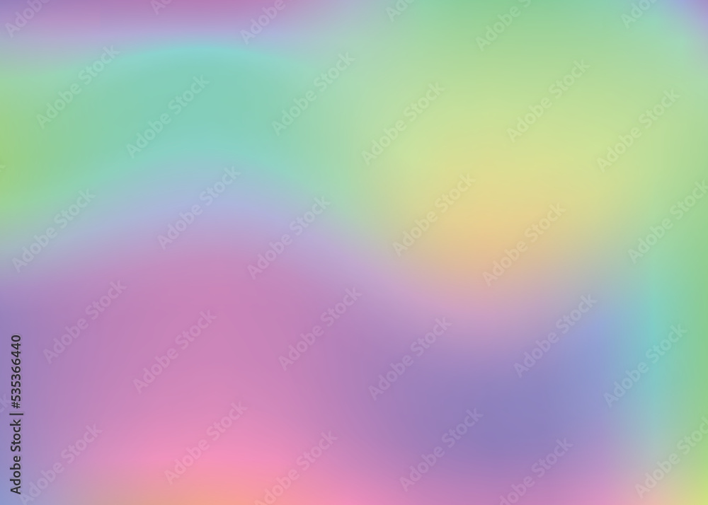 Iridescent Gradient. Holographic Texture. Retro Poster. Trendy Light ...