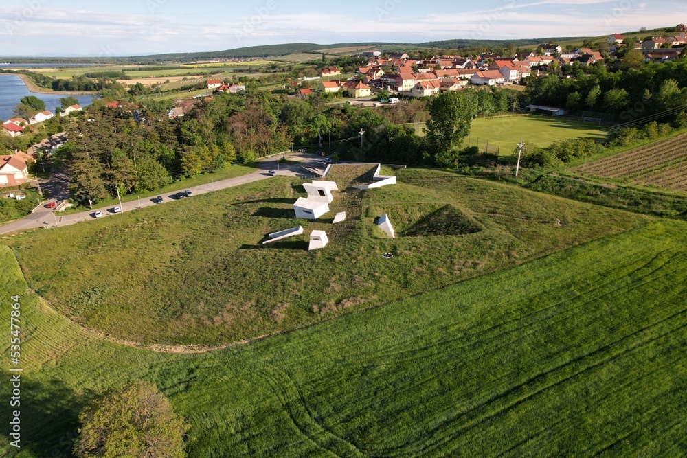 Archeopark Pavlov. Famous landmark on South Moravia. Czech Republic ...