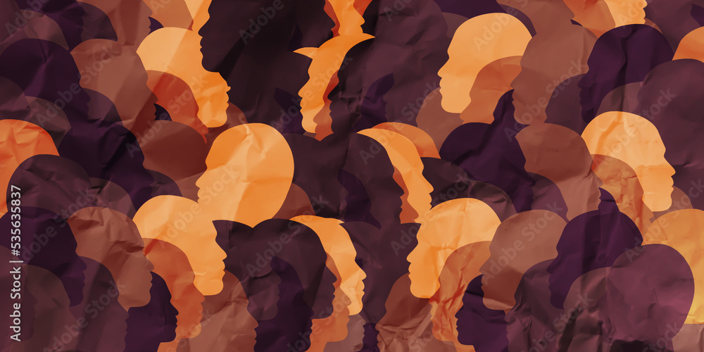 Cultural Diversity background with inclusive colorful shapes, Modern ...