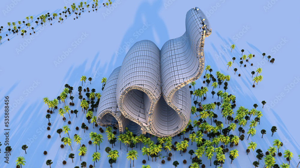 Illustration for modelers, architects, and civil engineers to build ...