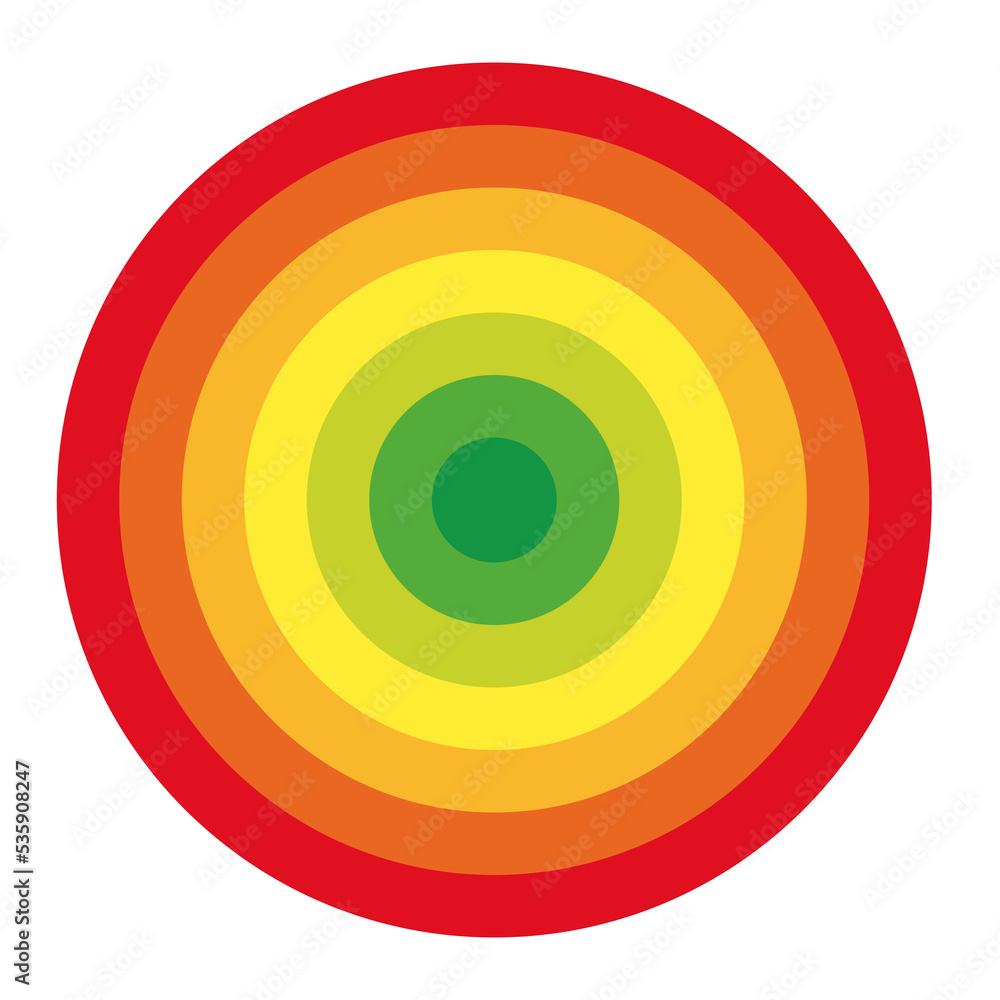 Illustration Stock Pie chart, diagram. Efficiency energy rating ...