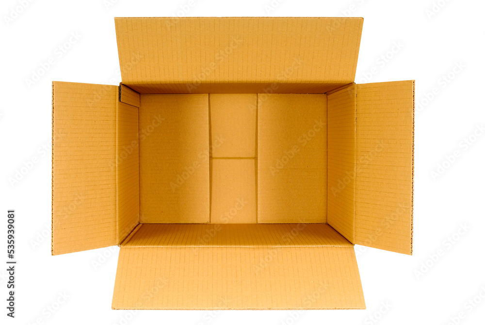 Carboard box inside top view photo transparent background PNG file ...