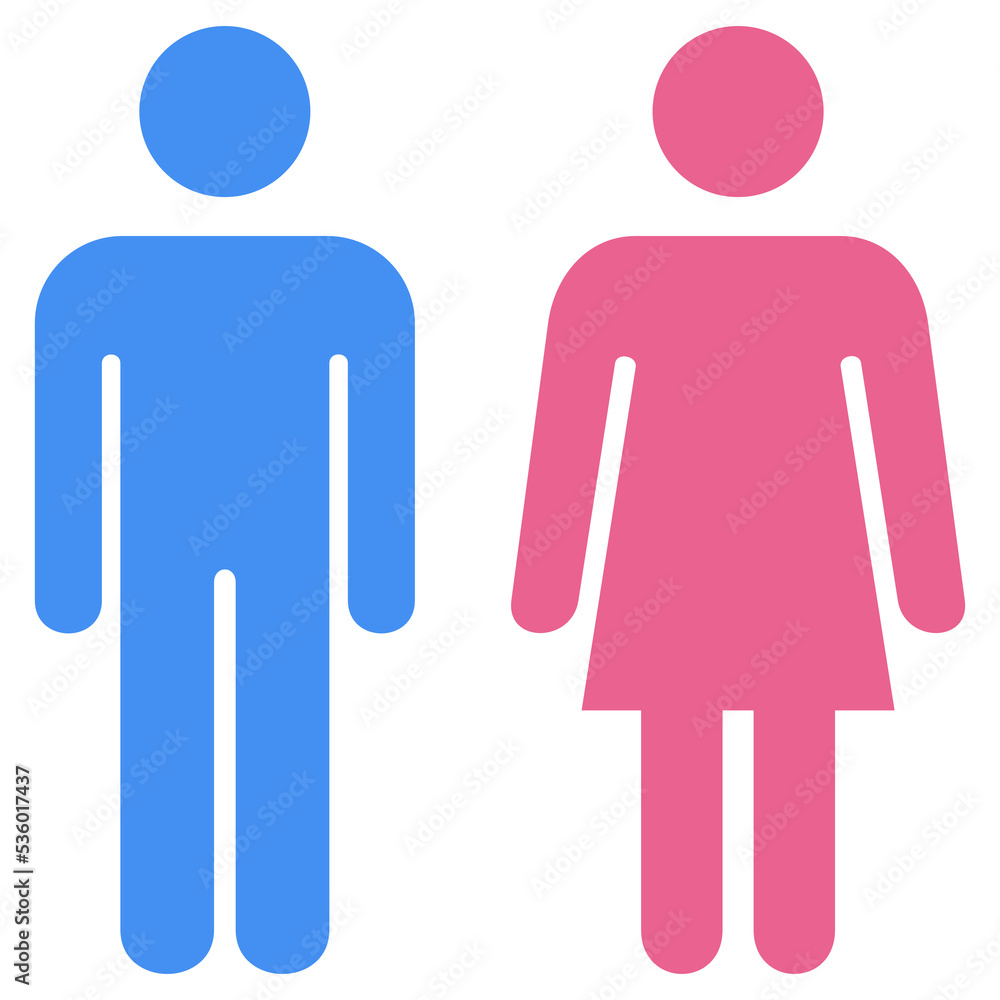 man and woman icon,png transparent image. Stock Illustration | Adobe Stock