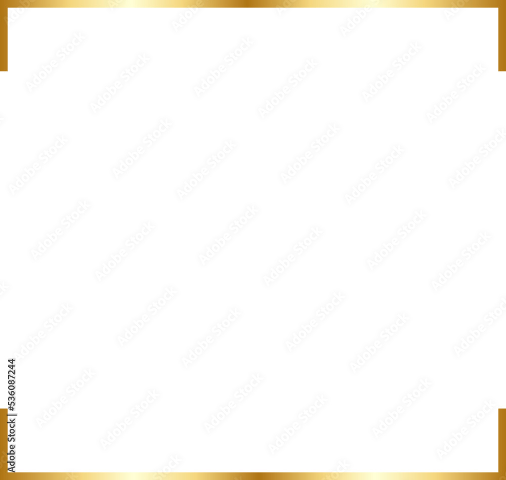 Rectangular Gold Border Frame Vector Stock Vector | Adobe Stock