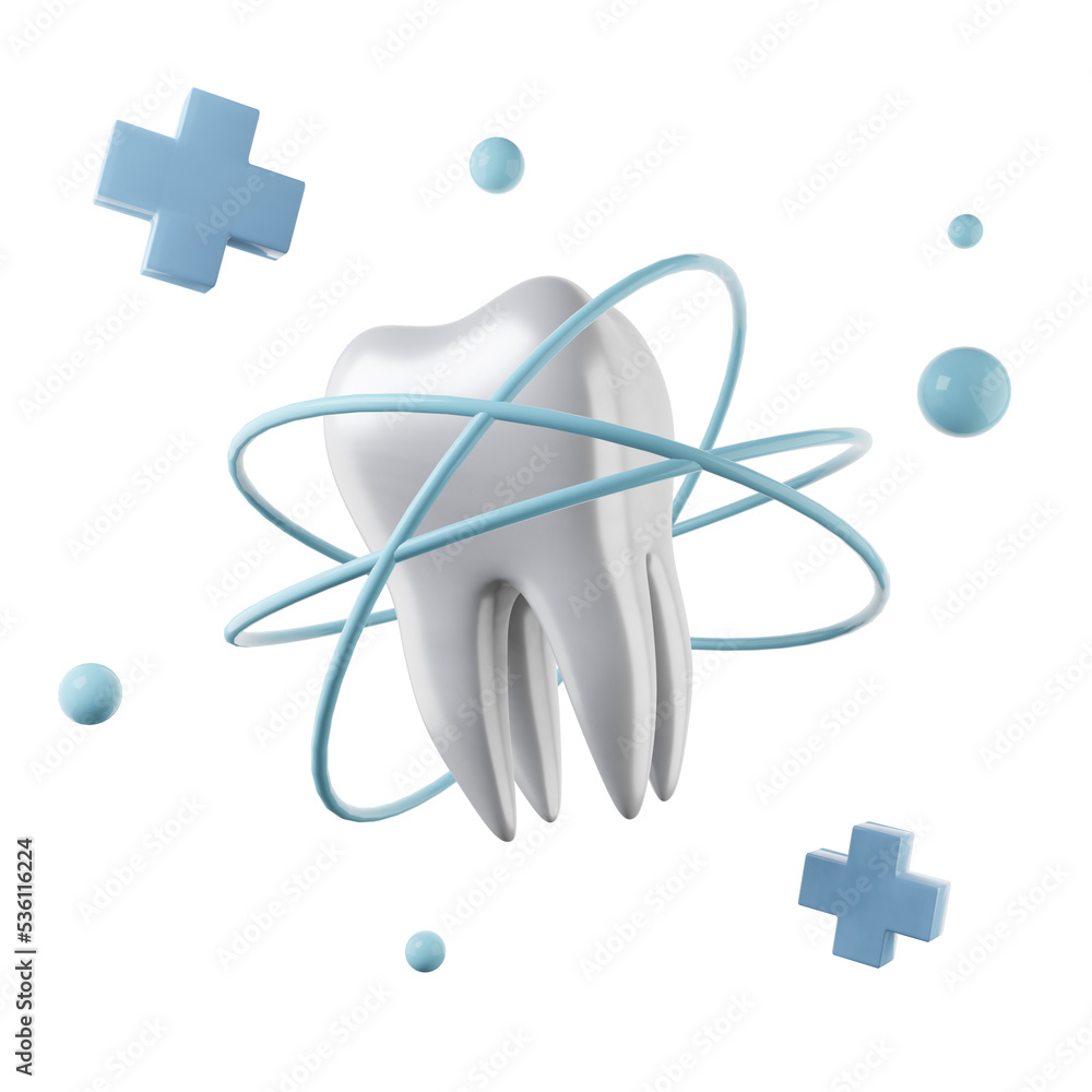 3d tooth isolated on transparent background. Render. 3d render. PNG ...