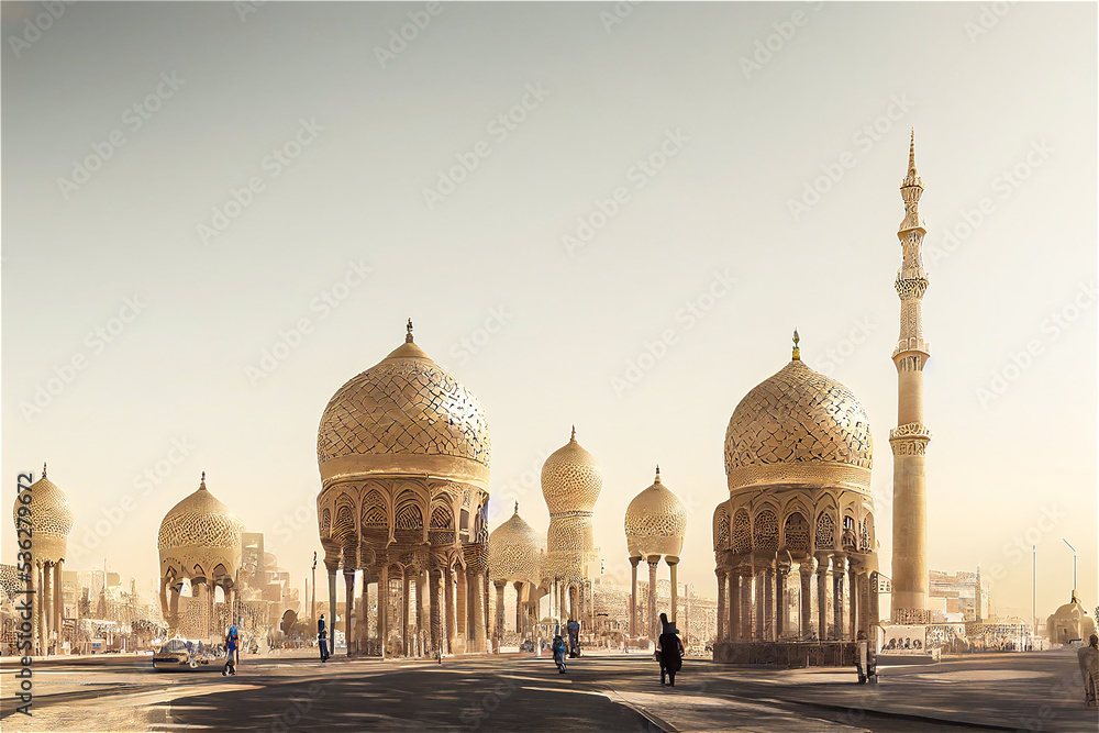 Arabian city Stock Illustration | Adobe Stock