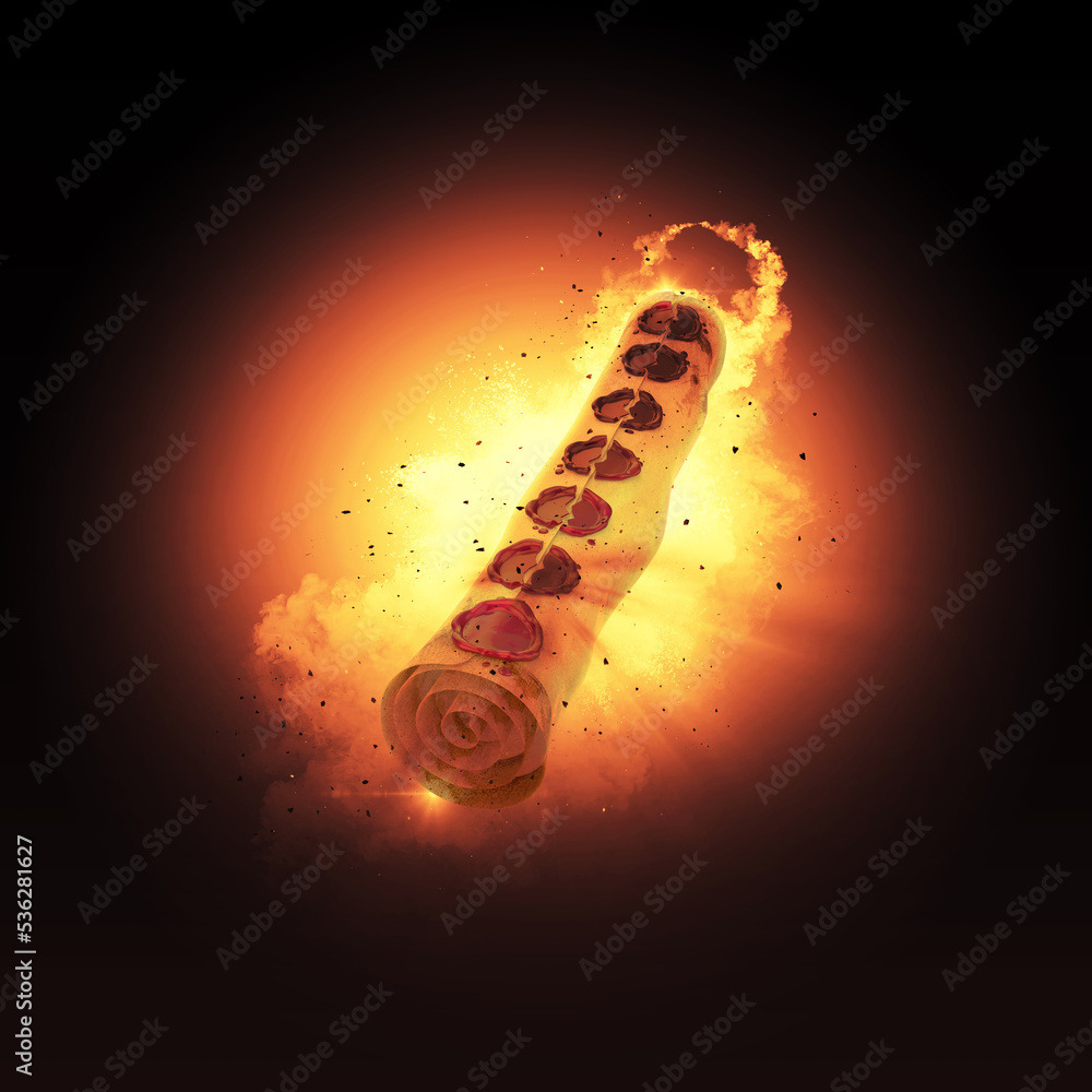 7 Seven Seals Scroll Fire Explosion Daniel John Prophecies Revelation ...
