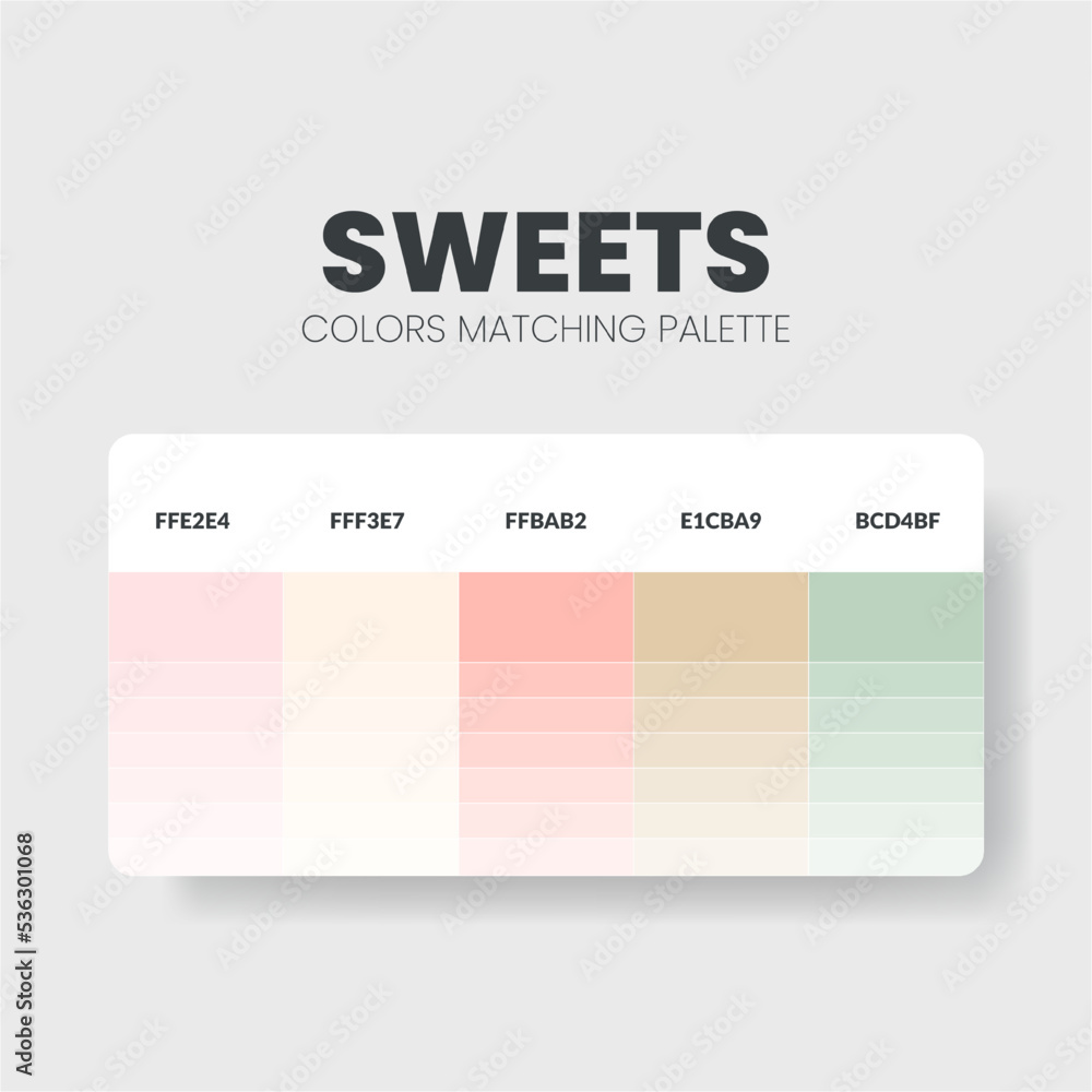 Sweets color scheme. Color Trends combinations and palette guide ...