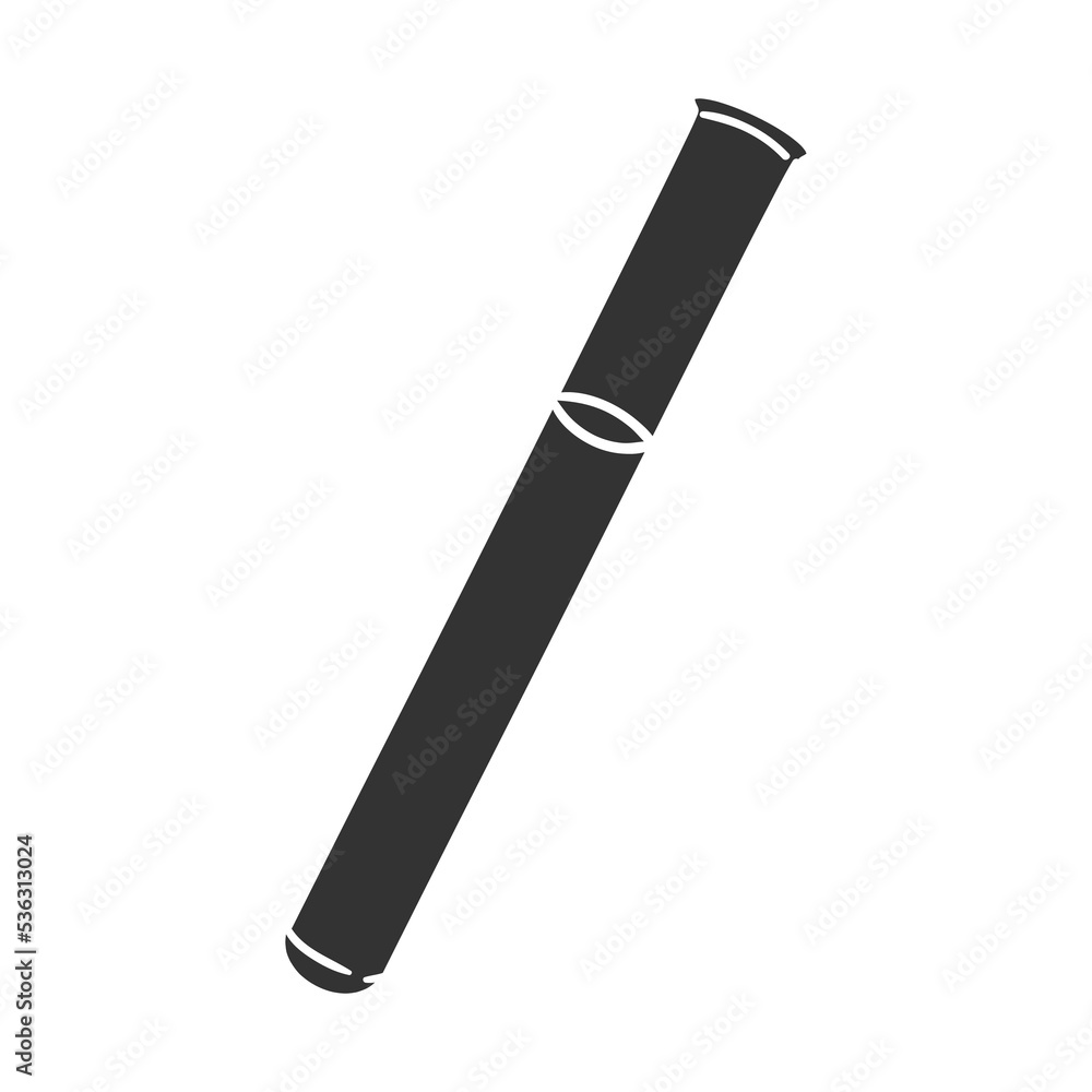 Test Tube Icon Silhouette Illustration. Laboratory Vector Graphic ...