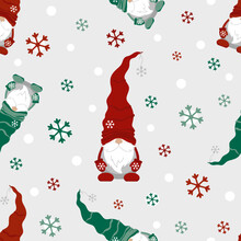 Christmas Gnome Seamless Pattern Free Stock Photo - Public Domain Pictures