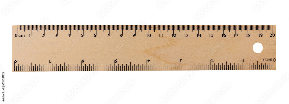 Ruler measure in centimeters and inches isolated on transparent ...