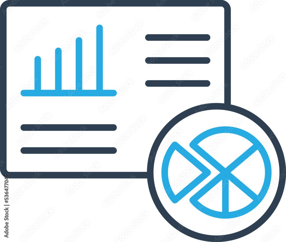 Business management Graph Vector Icon which is suitable for commercial ...