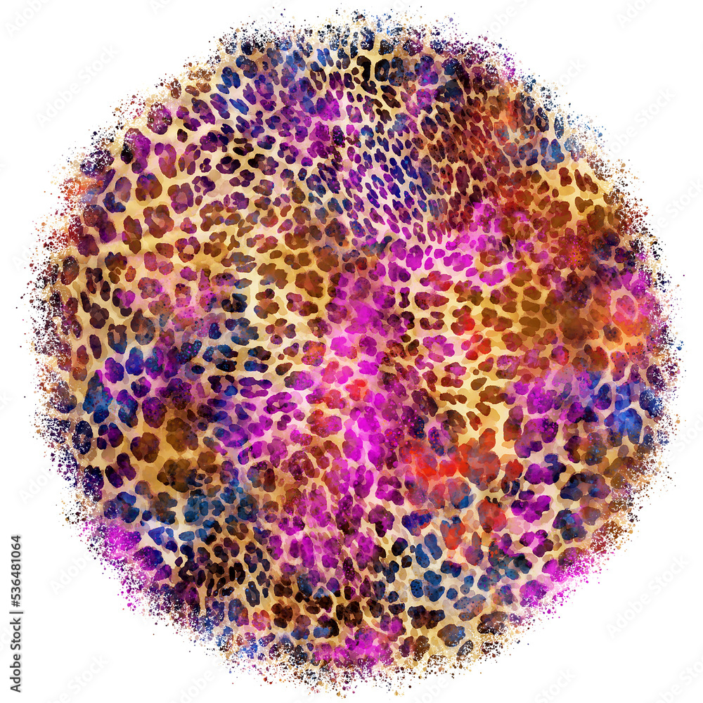 Abstract leopard brush stroke png,Animal skin Abstract multicolor png ...