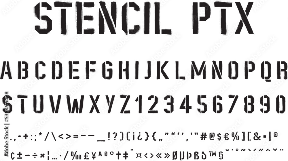 typeface font stencil graffiti typography lettering letters aerosol ...