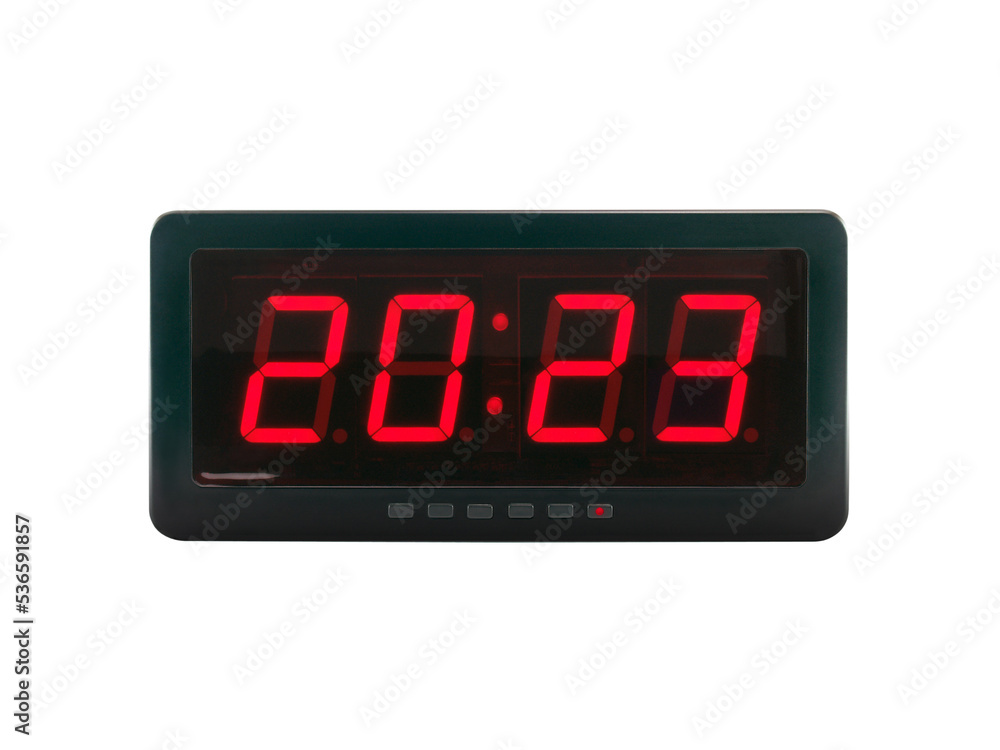 red led light numbers 2023 illuminated on black digital electric alarm ...