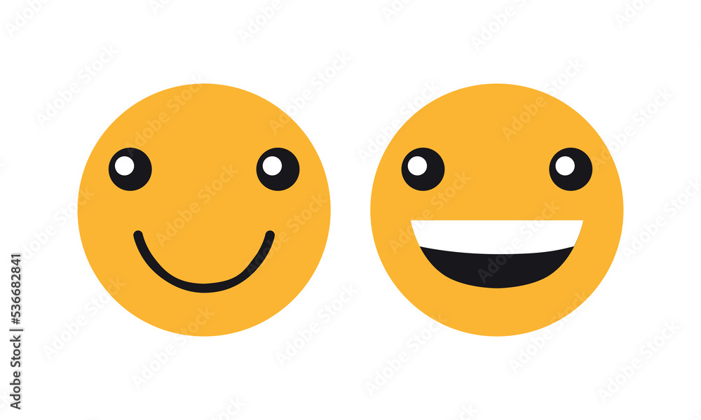 smiley face emoji vector, smiley face for website Stock Vector | Adobe ...