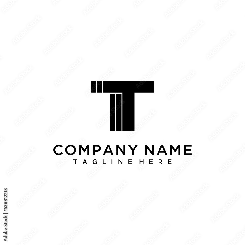 initial business identity letter T Stock Vector | Adobe Stock