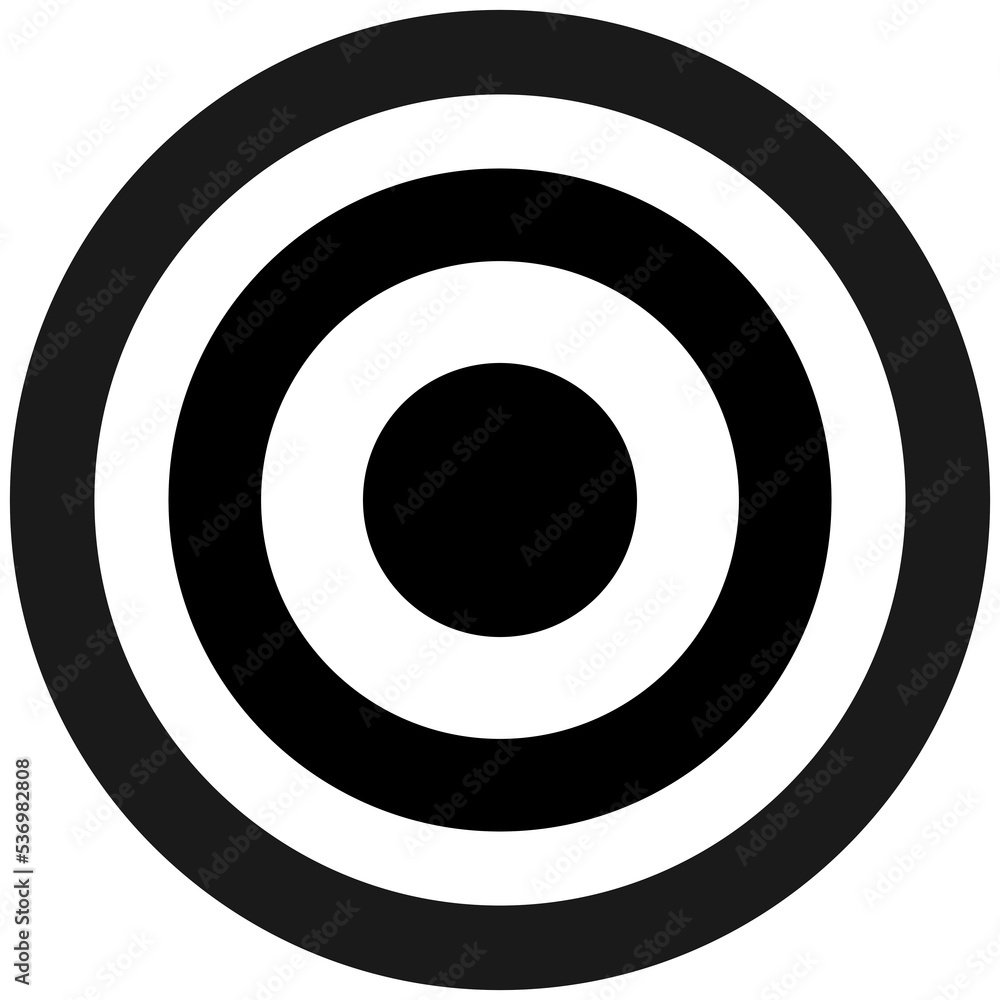 black and white target png Stock Illustration | Adobe Stock