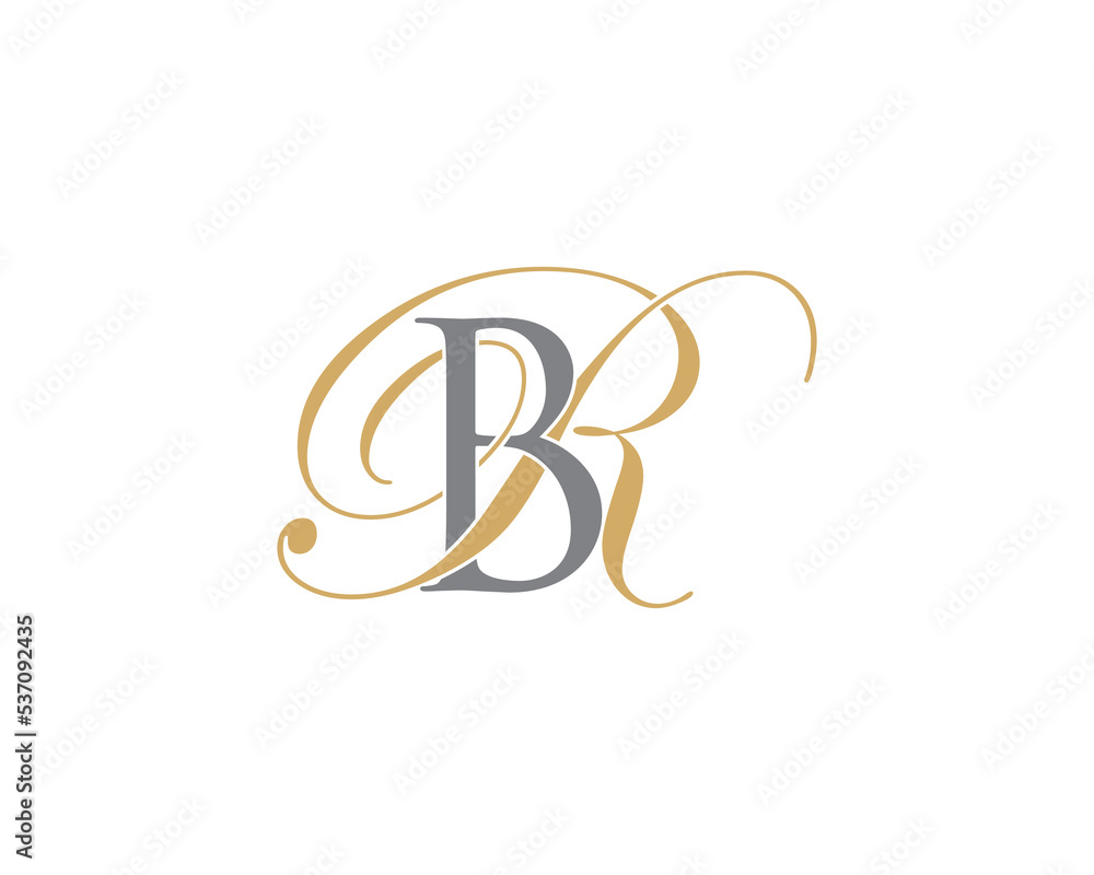 Letter B and R Logo Icon 001 Stock Vector | Adobe Stock