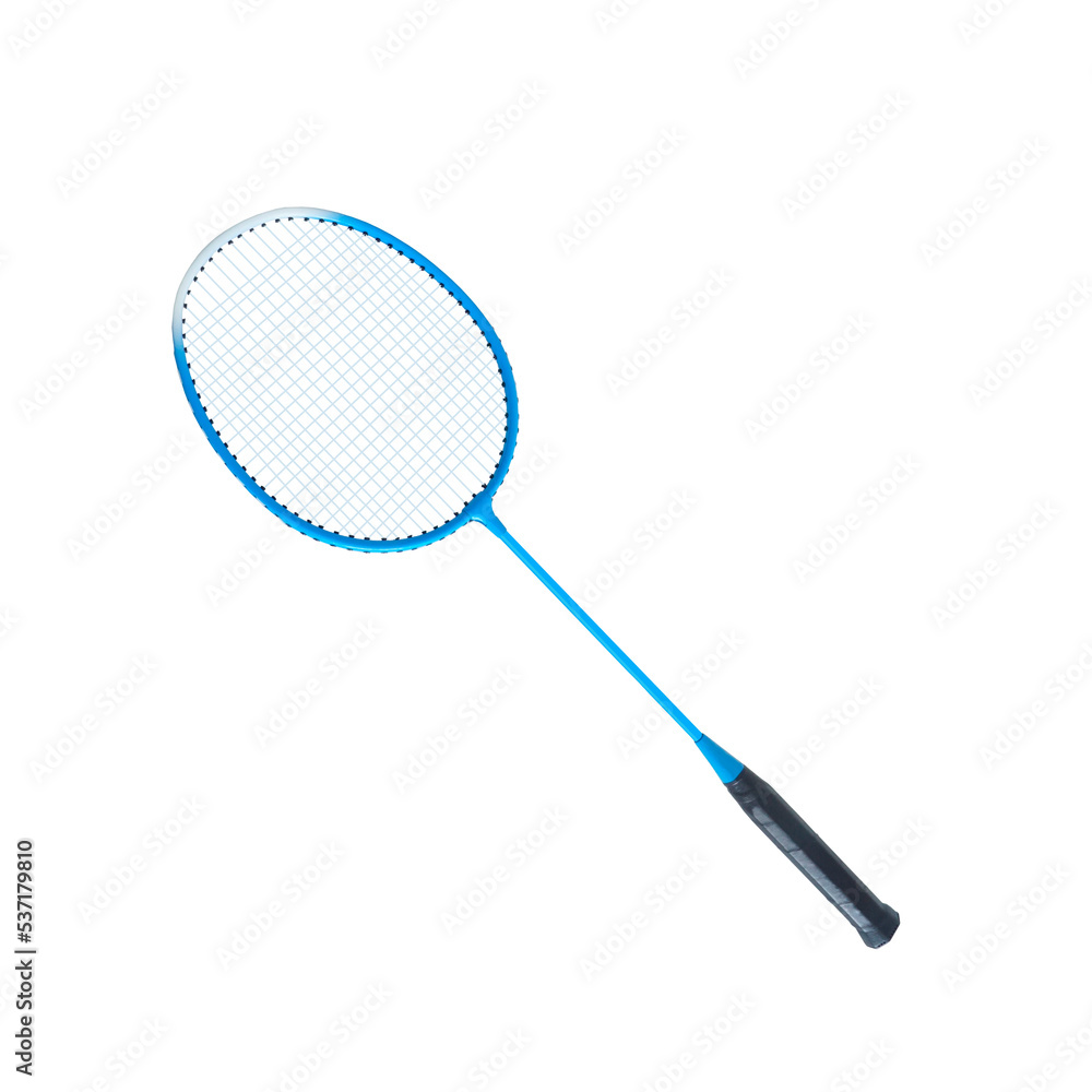 Badminton racket on transparent background with clipping paths Stock ...