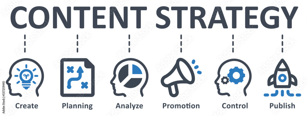 Content Strategy icon - vector illustration . content, strategy, create ...