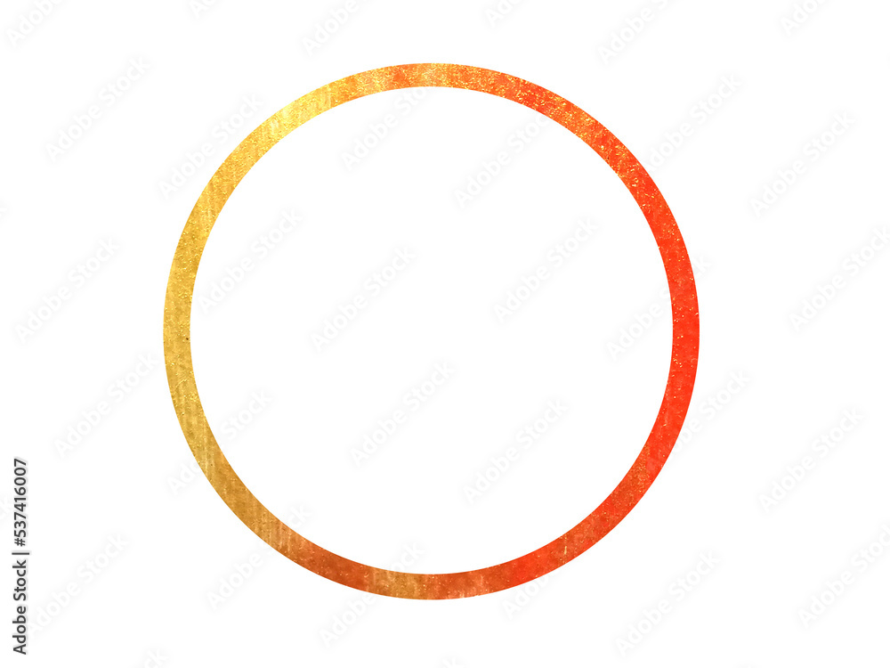 watercolor painting circle red and golden abstract hand drawn. png ...