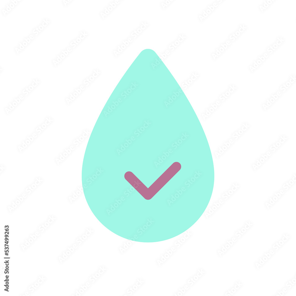 Hydration flat color ui icon. Water consumption. Stay hydrated. Healthy ...
