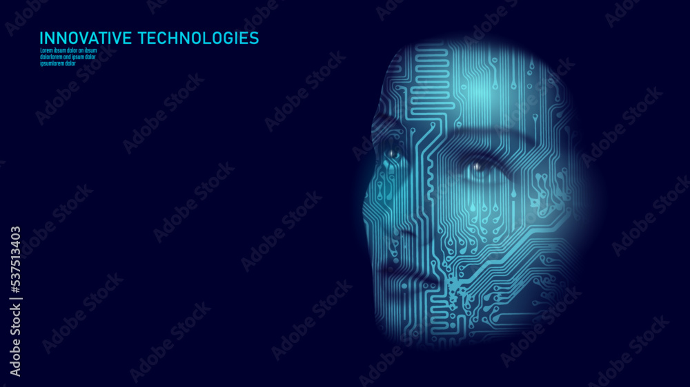 Virtual assistant voice recognition service technology. AI artificial ...