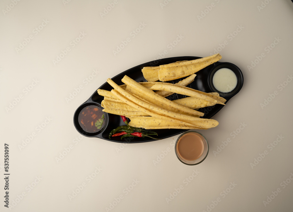 fafda Gathiya (fafda jalebi) is a very popular Gujarati snack, common ...