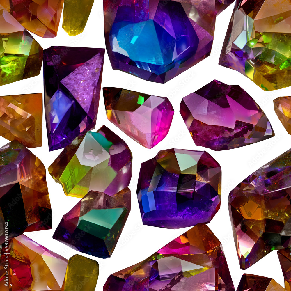 Illustration Stock Seamless tileable colorful gemstone texture ...
