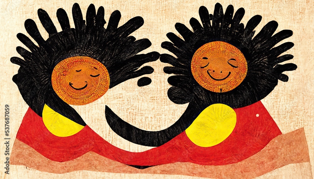Aboriginal Australian children smiling outside, enjoying being outside ...