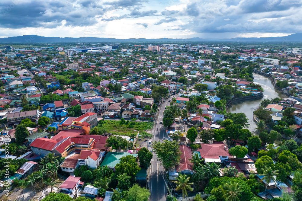 Naga, Camarines Sur, Philippines - Aerial of Naga City, one of the largest cities in the Bicol ...