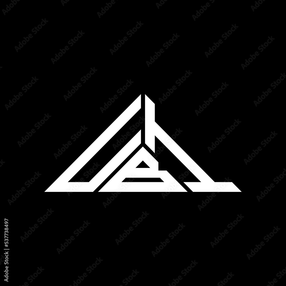 UBI letter logo creative design with vector graphic, UBI simple and ...