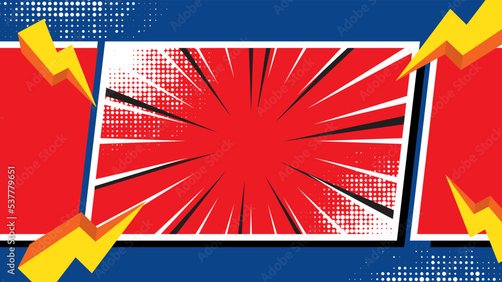 Comics background with halftone effect Stock Vector | Adobe Stock