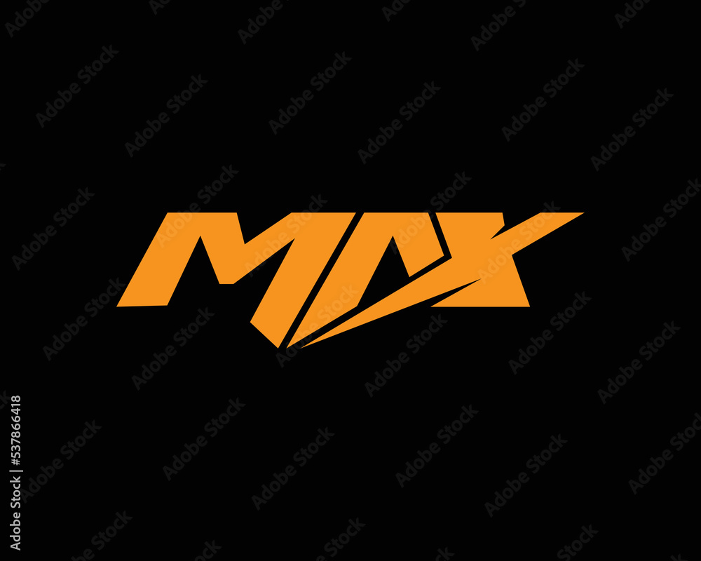 Abstract Max Letter Unique Logo Design. Exclusive Vector Illustration ...
