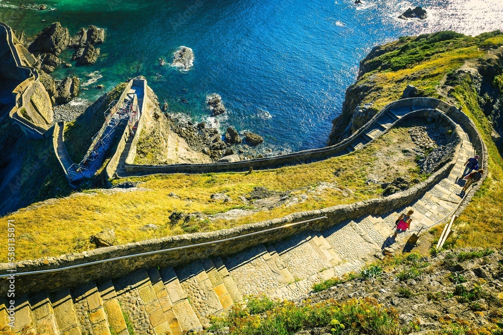 Stock-Foto „San Juan de Gaztelugatxe-Basque Country, Spain. View on the ...