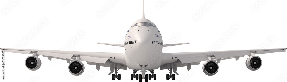 boeing 747 200 air france aircraft front Stock Illustration | Adobe Stock
