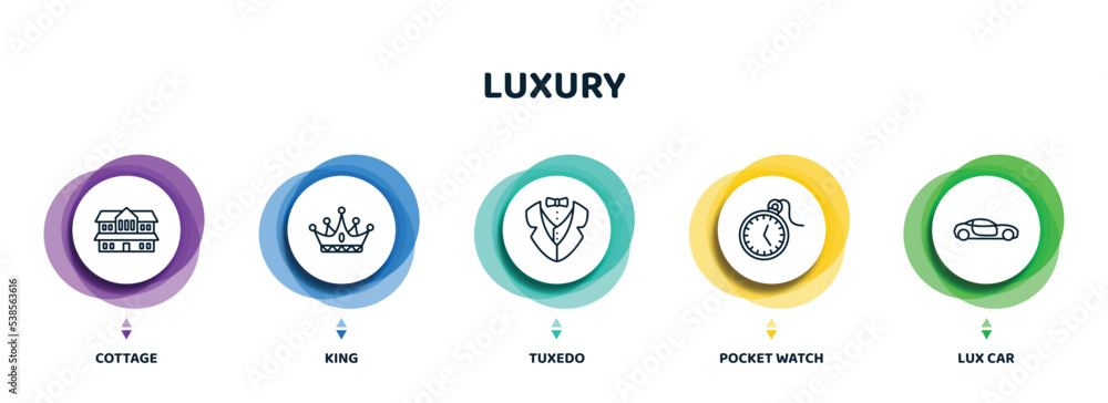 editable thin line icons with infographic template. infographic for ...