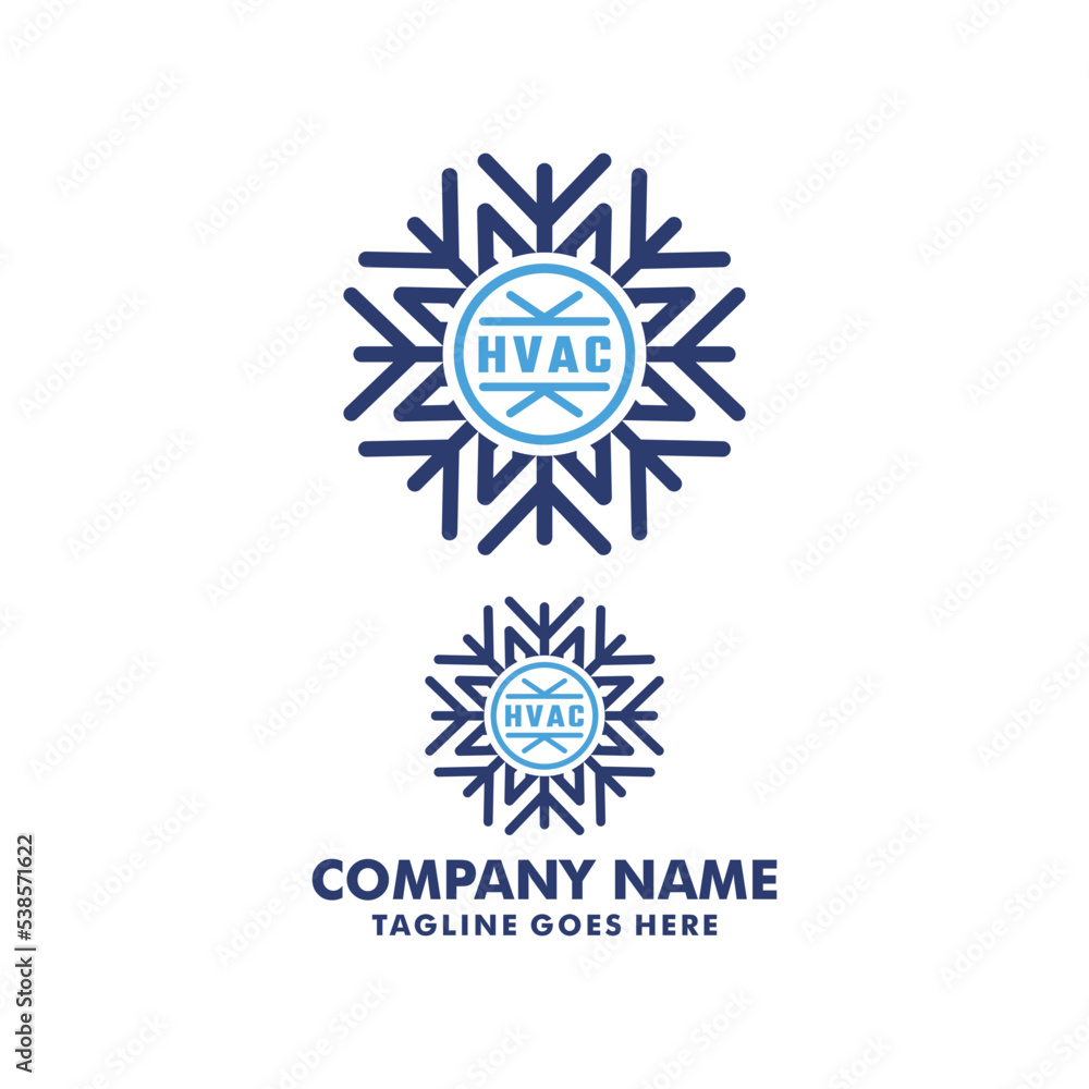 hvac vector design,snowflake logo,cooling symbol,winter,ac Stock Vector ...