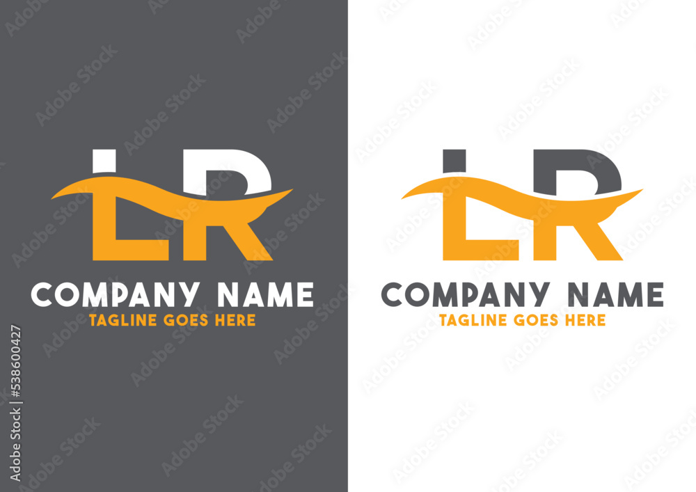 Letter LR logo design vector template, LR logo Stock Vector | Adobe Stock