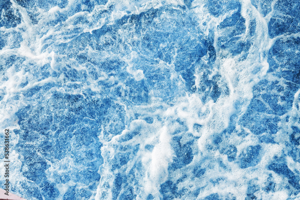 Ocean wave background. Bubble water backdrop. Turbulent sea texture ...