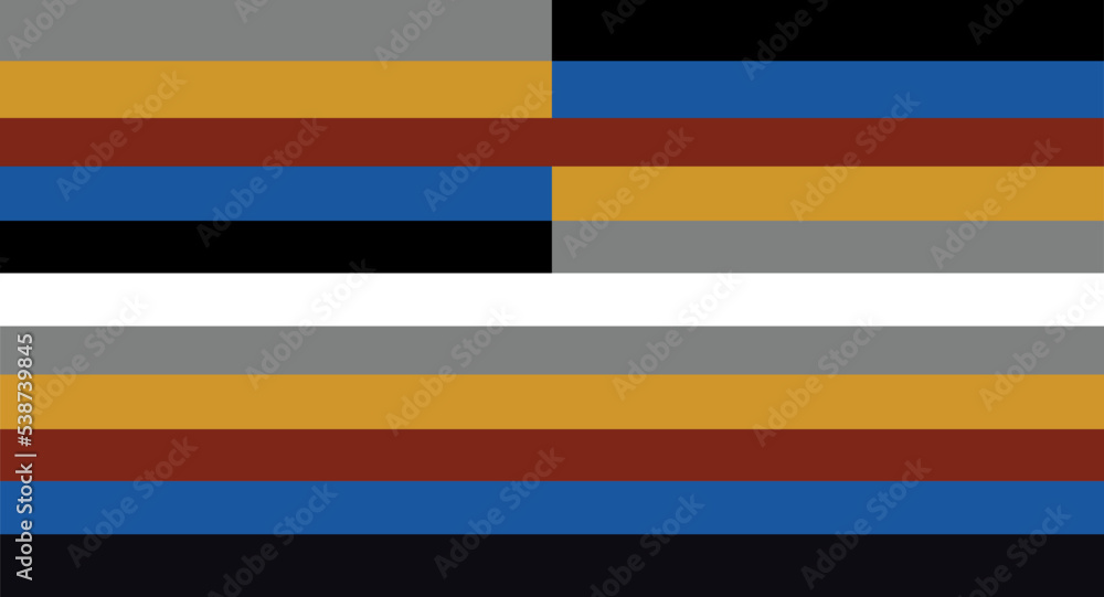 Freak flag fetish Pride vector illustration. Freak Pride describe ...