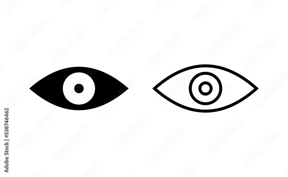 Eye icon vector for web and mobile app. Eye sign and symbol. Look and ...