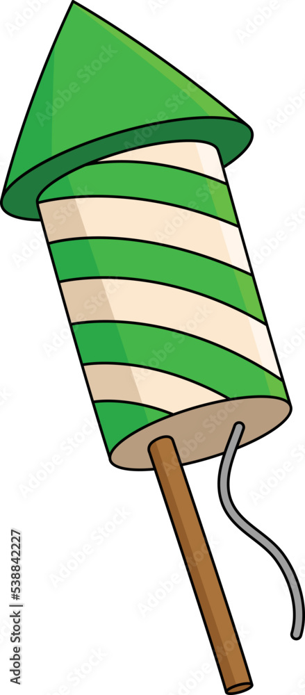 Fireworks Cartoon Colored Clipart Illustration 素材庫向量圖 | Adobe Stock